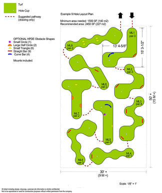Mini Links 9 Hole Miniature Golf Course – TheGolfTrainingAidStore.com