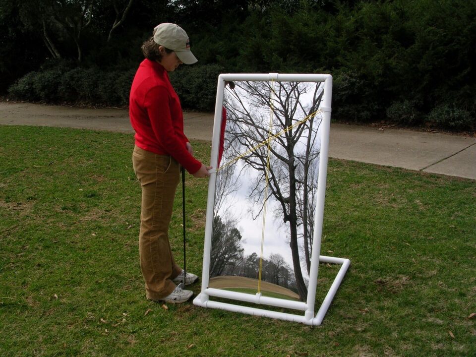 PVC Golf Training Mirror (2'x4') - Full Length Teaching & Training Gol ...